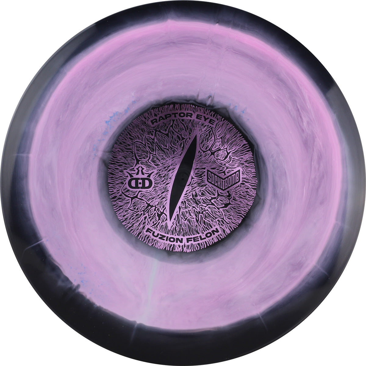 Dynamic Discs Fuzion Raptor Eye Felon - Sockibomb Stamp – Discgolf.ee